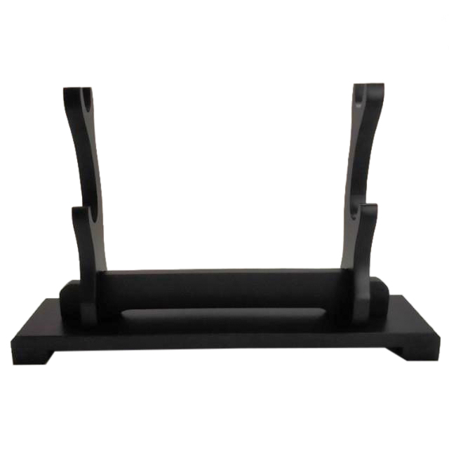Two Tier Qin Wooden Sword Display Stand - Knives & Swords Specialist