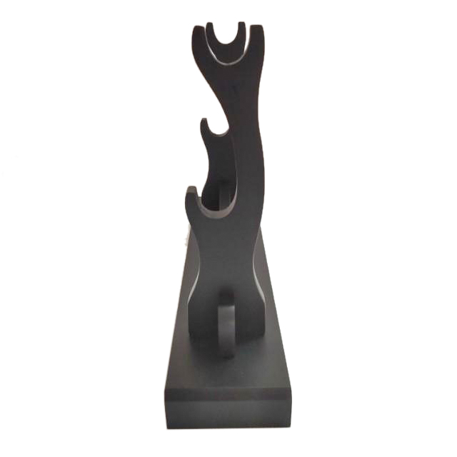 Two Tier Qin Wooden Sword Display Stand - Knives & Swords Specialist