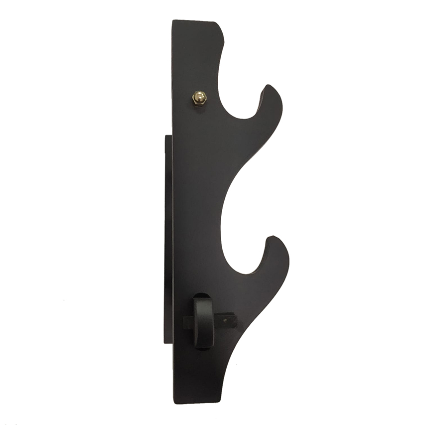 Two Tier Wooden Wall Mounted Sword Display Rack - Knives & Swords ...