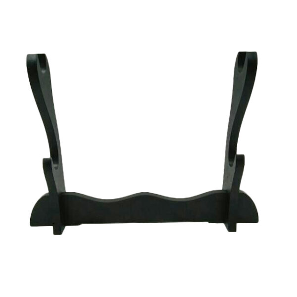 Two Tier Wooden Sword Display Stand - Knives & Swords Specialist