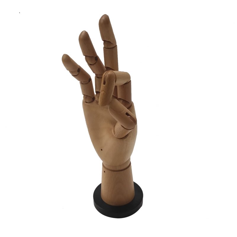 Wooden Right Hand Display Stand - Knives & Swords Specialist