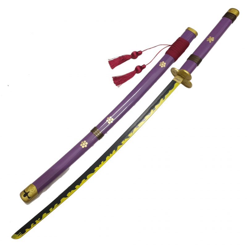 Purple One Piece Roronoa Zoro Enma Katana - Knives & Swords Specialist