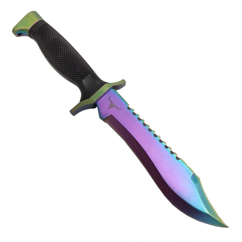 CS:GO Titanium Rainbow Bowie Knife - Knives & Swords Specialist